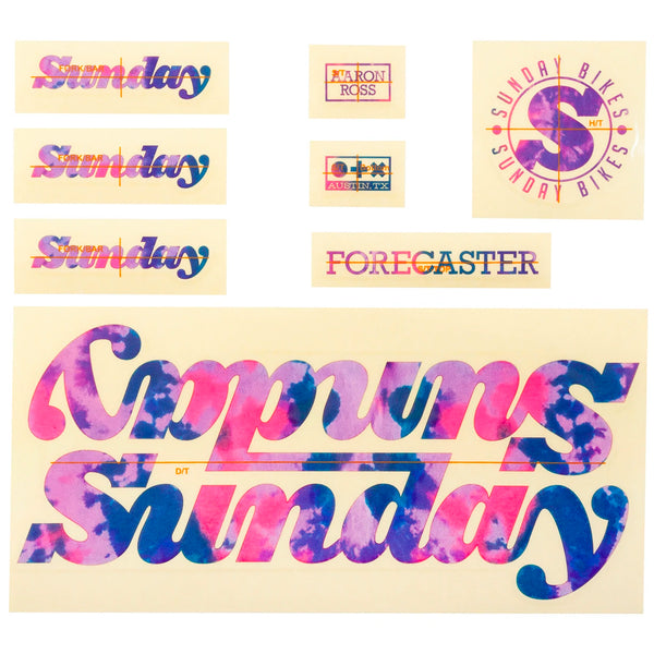 Sunday Classy Logo Decal Kit (Aaron Ross) – ORIOL BIKE SHOP